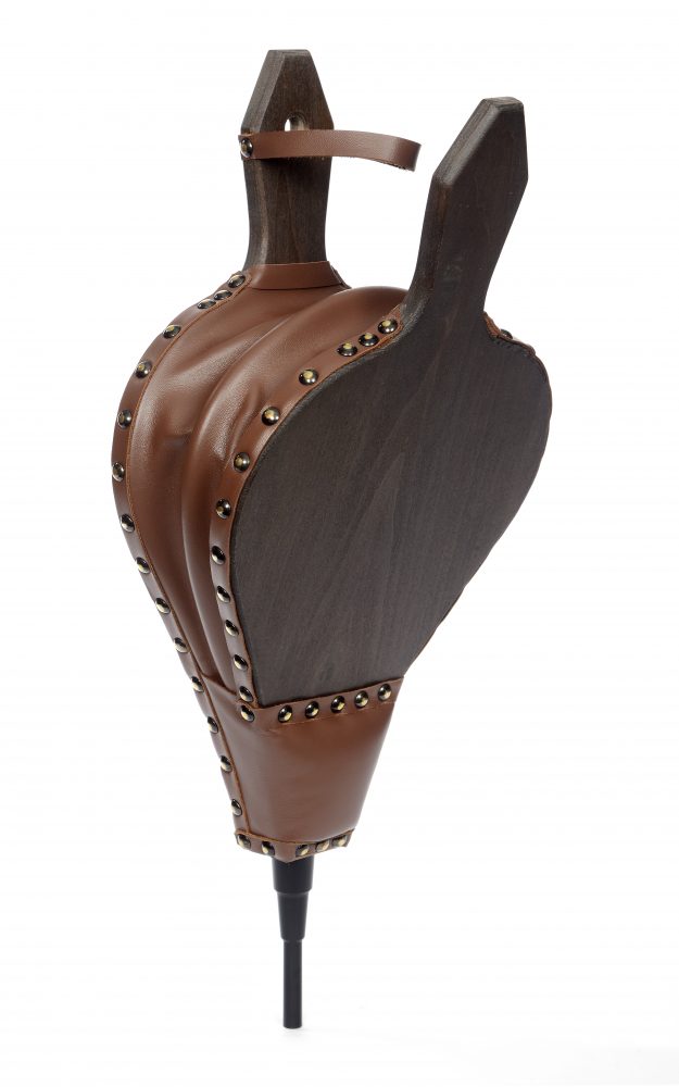 Tulipwood and Leather Fire Bellows with Black Nozzle - Morgan Bellows